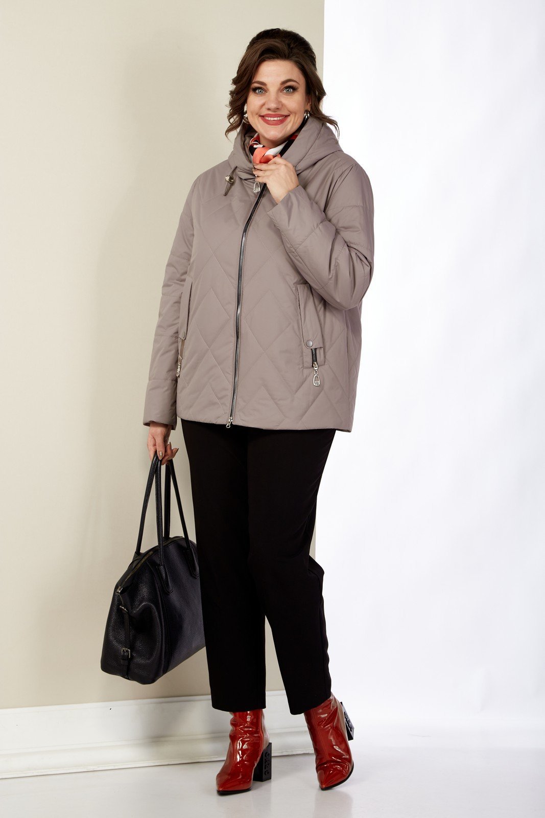 Куртка 2142 пудра Shetti купить в интернет магазине Велесмода